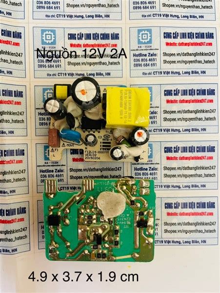 Túi 5 Chiếc Nguồn Xung 12v 2a Không Vỏ Kt 4 9 X 3 7 X 1 9cm