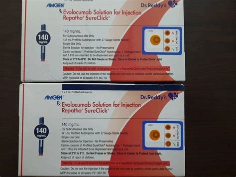 Repatha Evolosumab 140 Mg Injection At Rs 5000piece एवलोकुमब In Udaipur Id 2853352009297