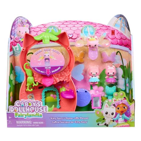 Gabbys Dollhouse Kitty Fairy Playset Fairylandia Toy Set