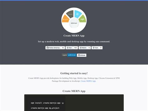 Create Mern App By Mernjs A Express Template Built At Lightspeed