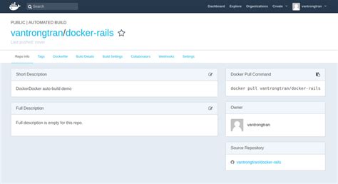 Docker Hubs Free Auto Build Service