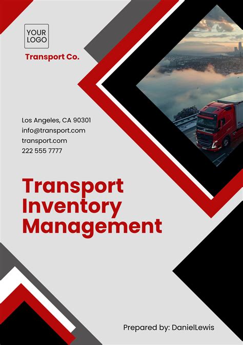 Free Transport Inventory Management Template To Edit Online
