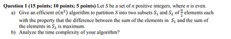 Solved Question Points Points Points Let S Be Chegg