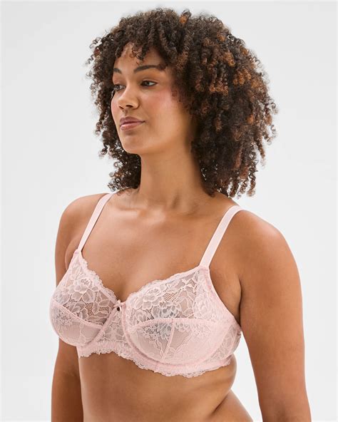 Plus Size Lace Soft Cup Underwire Bra Adriana Target Australia