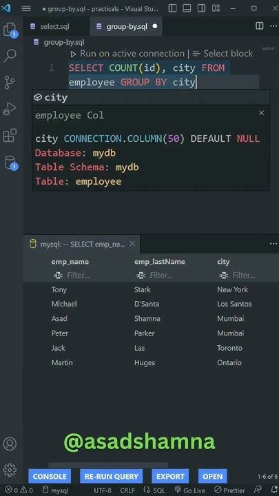 Group By In Mysql Shorts Youtube