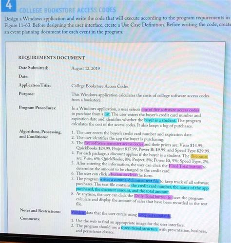 Solved Design A Windows Application And Write The Code That Will Execute According To The