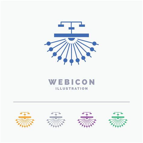 Optimization Site Site Structure Web 5 Color Glyph Web Icon
