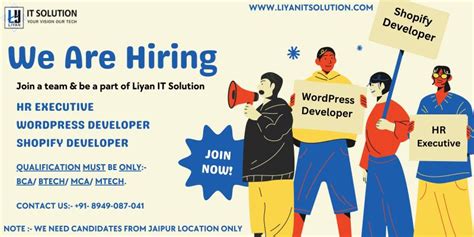 Liyan It Solution On Linkedin Urgent Hrexecutive Wordpressdeveloper