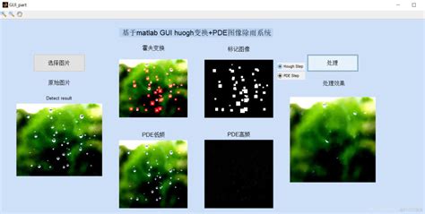 【图像处理】基于matlab Gui Hough变换pde图像去雨【含matlab源码 811期】51cto博客matlab的gui处理图像