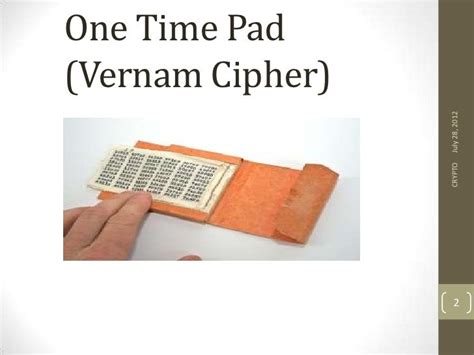 one time pad encryption technique