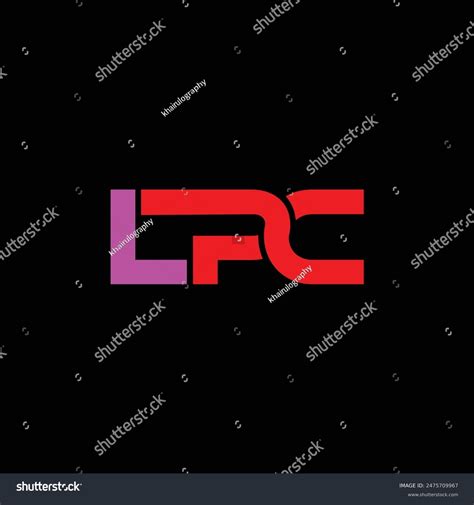 Lpc Letter Initial Logo Design Template Stock Vector Royalty Free