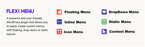 Plugin Flexi Menu Create Floating Sticky Dropdown Context Inline And Icon Menus —