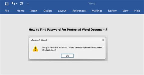 How To Find Password For Protected Word Document