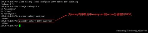Redis中的zset（有序集合）类型的常用命令zset Zrange Csdn博客