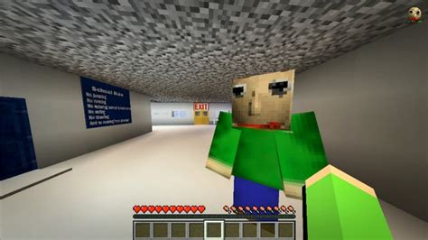 Baldis Basics In Minecraft School Minecraft Map Youtube