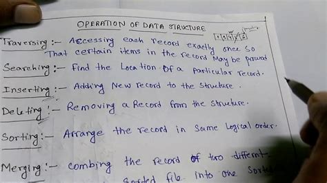 Introduction To Data Structure Data Structure Youtube