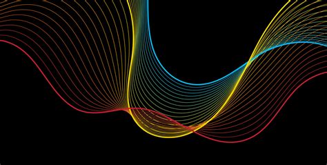 Colorful Curved Wavy Lines Abstract Background Vector Art At Vecteezy