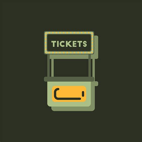 스티커 스타일 벡터에서 카니발 티켓 부스 Eps Ai Uidownload