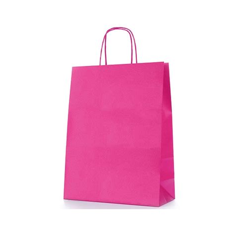 Busta Shopper In Carta 14 8 5 X 21 5 Cm Fucsia
