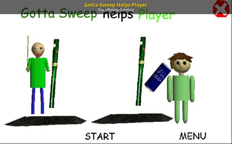 Gotta Sweep Helps Player Mod For Baldis Basics Baldi Mods