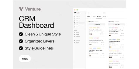 Venture Crm Dashboard Ui Kit Figma