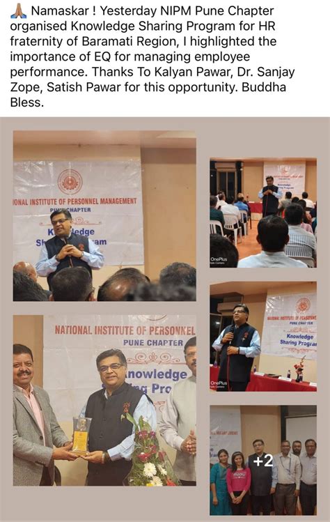 Dr Aashiesh Tavkarr On Linkedin 🙏🏽 Namaskar Yesterday Nipm Pune