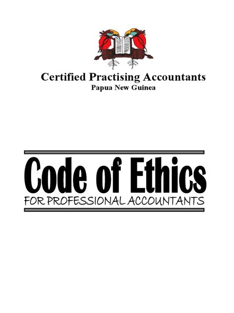 Cpa Png Code Of Ethics Pdf Audit Accounting