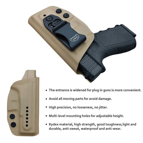 Bbf Make Iwb Kydex кобура Glock 19 19x23 25 32 Cz P10 пистолет кобуры пояс носить Скрытая кобура