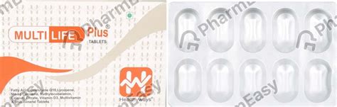 Buy Multi Life Plus Strip Of 10 Tablets Online At Flat 15 Off Pharmeasy