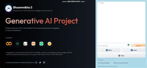 Video Bhoommikha S On Linkedin Ai Chatbot Generativeai