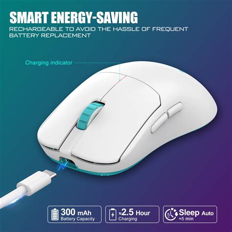 Redthunder M10 Wireless Gaming Mouse 54g Ultra Lightwieght Rechargeable Mice