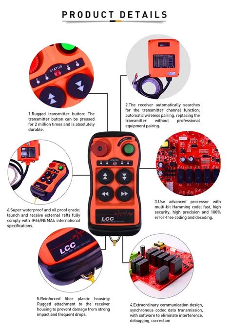 Q400 Industrial Remote Control Receiver Universal And Waterproof