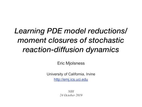 Pdf Learning Pde Model Reductions Moment Closures Of Learning Pde Model Reductions