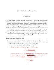 Fall 2021 Midterm Answer Key Exam Information And Questions Course Hero