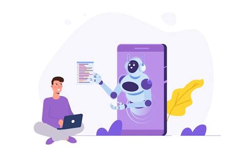 Premium Vector Coding Bot Chat Bot Developed Concept Vector