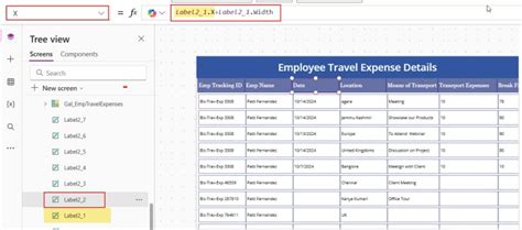 create a horizontal scrollable gallery in power apps