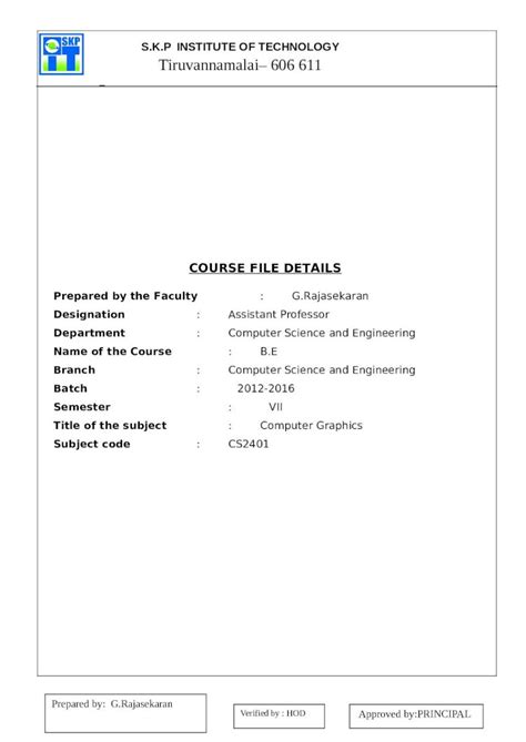 doc cs2401 computer graphics lesson plan1 dokumen tips