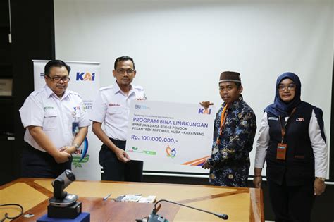 Pt Kai Daop 1 Jakarta Salurkan Bantuan Csr Untuk Pengembangan Sarana Ibadah Dan Pendidikan