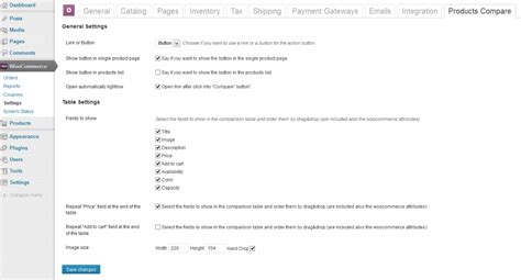 Woocommerce Compare E Commerce Product Comparison Wordpress Plugin