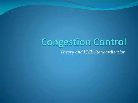 PPT QCN Algorithm Implementation For Congestion Control In High Data Rate Networks PowerPoint