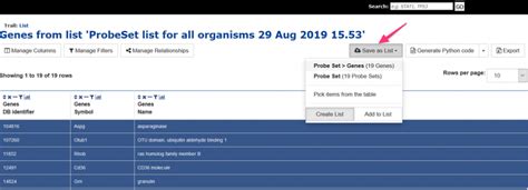 Convert A List Into A Different Type TargetMine