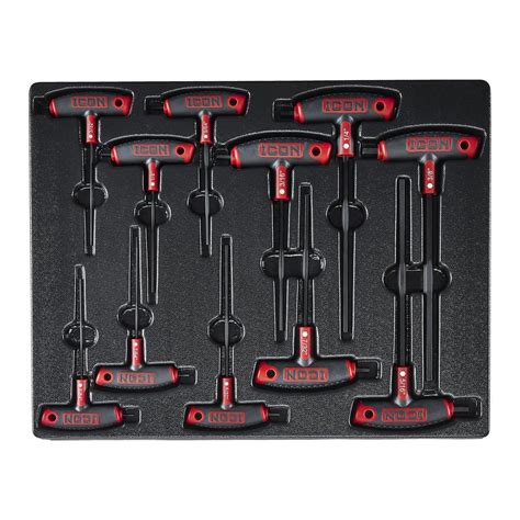 Sae Professional High Torque T Handle Hex Key Set 11 Piece Luxury