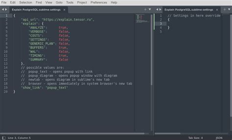 Плагин для анализа планов Postgresql в Sublime Text и его разработка