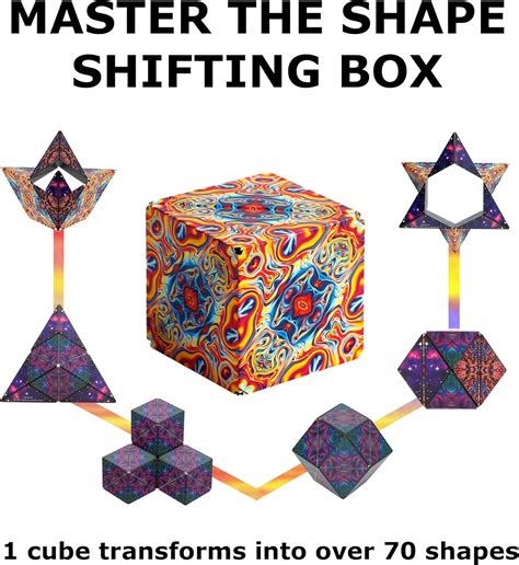 Buy Shashibo Shape Shifting Box Award Winning Patented Fidget Cube W 36 Rare Earth Magnets