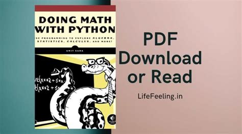 Doing Math With Python By Amit Saha Pdf Download Read Lifefeeling
