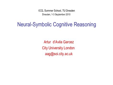 Pdf Neural Symbolic Cognitive Reasoning