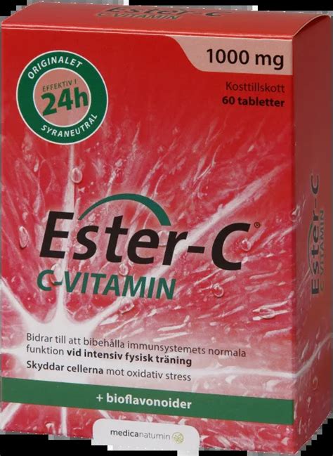 Ester C 1000 Mg 60 Tabletter Apotek Hjärtat