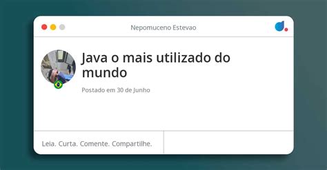 Java O Mais Utilizado Do Mundo
