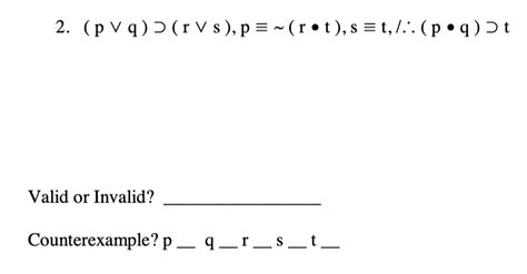 Solved Use The Short Truth Table Method To Determine