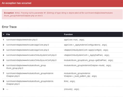 Error After Importing Backup From Version 3 Vitalpbx 4 Vitalpbx